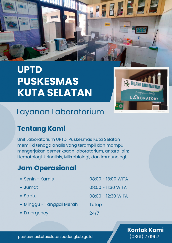 LAYANAN LABORATORIUM | Puskesmaskutaselatan Badung